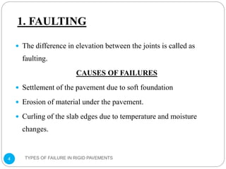 Types of failure in rigid pavements | PPTX