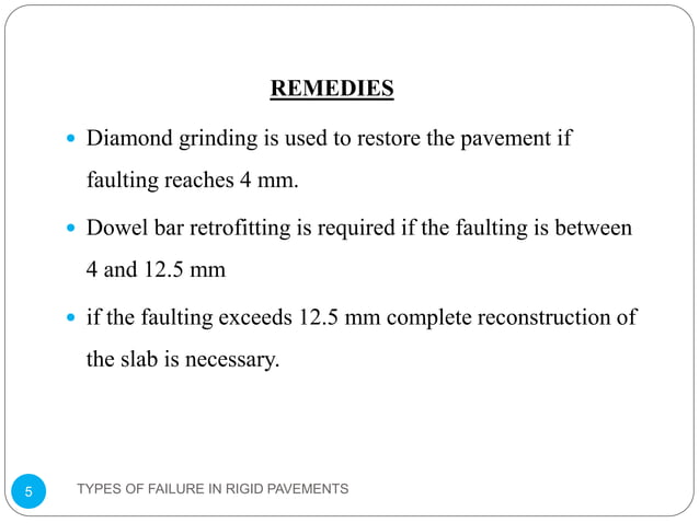 Types of failure in rigid pavements | PPTX