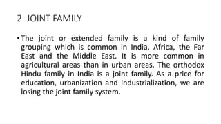 Types of families | PPTX