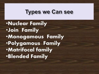 Types of family | PPTX