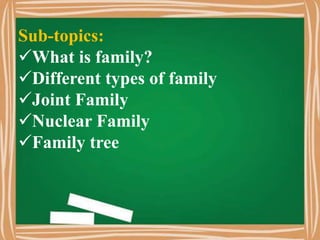 Types of family | PPTX