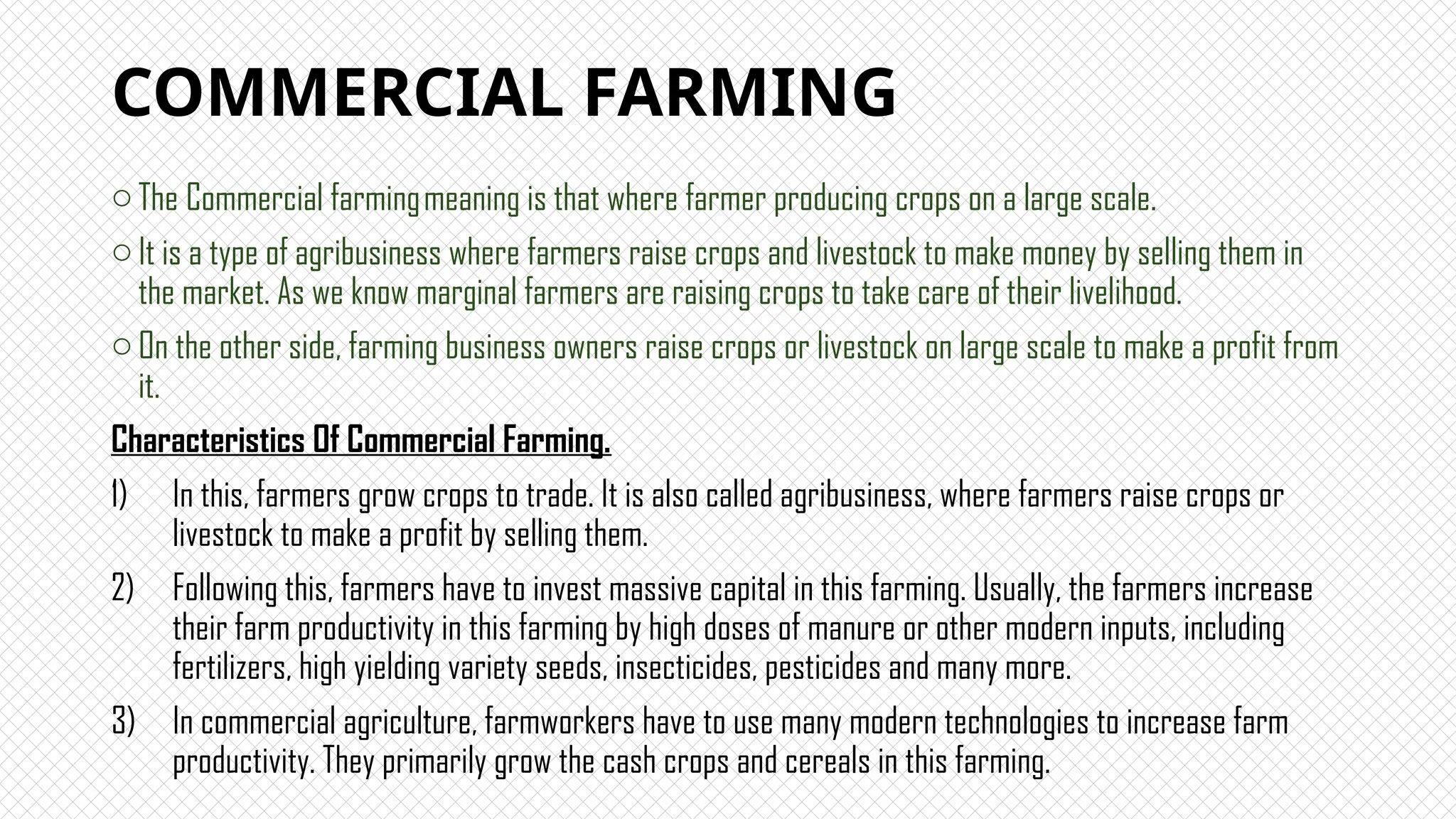 TYPES OF FARMING CLASS 9 PROJECT GEOGRAPHY | PPTX