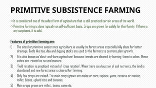TYPES OF FARMING CLASS 9 PROJECT GEOGRAPHY | PPTX