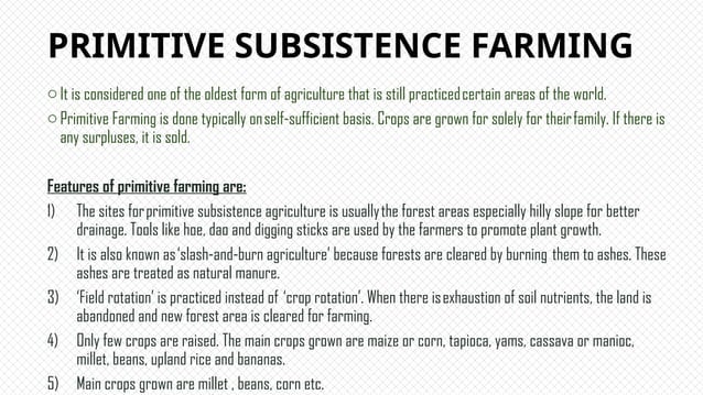 TYPES OF FARMING CLASS 9 PROJECT GEOGRAPHY | PPTX