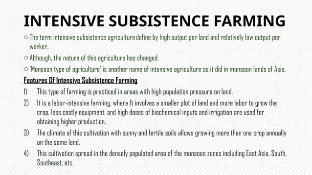 TYPES OF FARMING CLASS 9 PROJECT GEOGRAPHY | PPTX