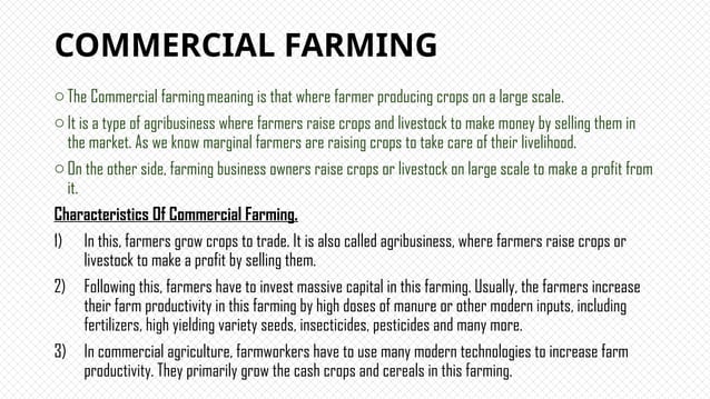TYPES OF FARMING CLASS 9 PROJECT GEOGRAPHY | PPTX