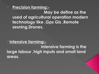 types of farming and classification of farming | PPTX