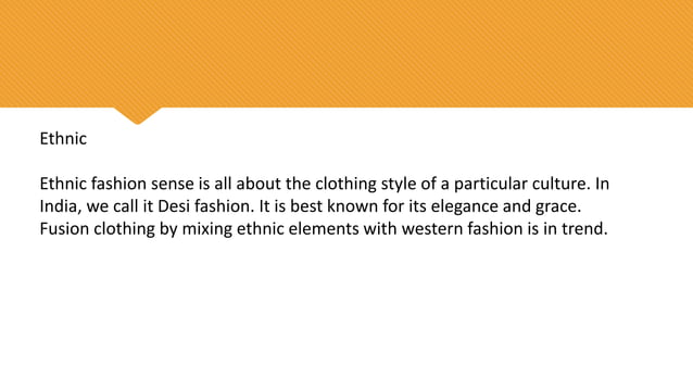 Types Of Fashion Categories | PPTX