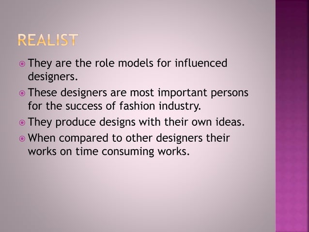 Types of fashion designers | PPTX | High Fashion | Style & Fashion
