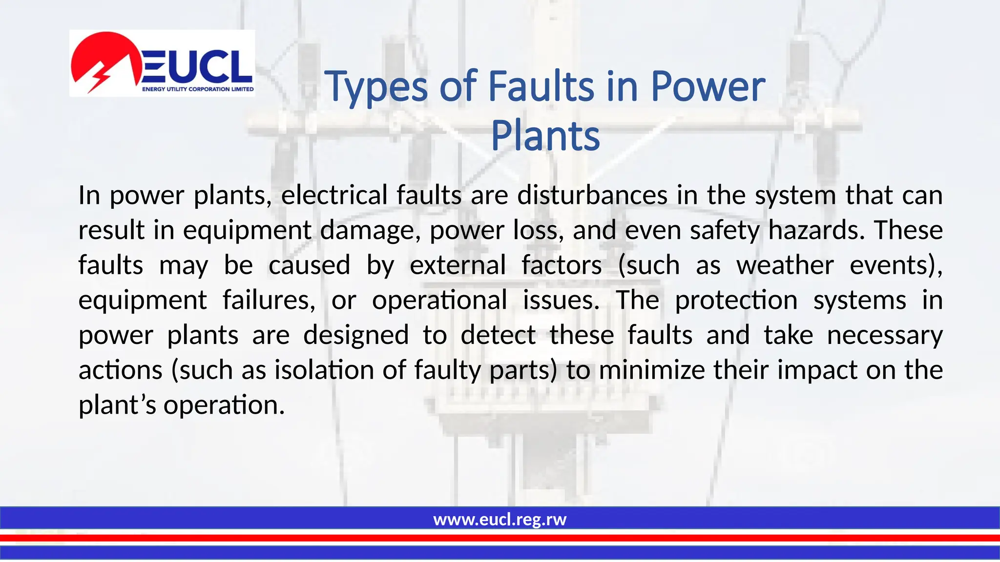 presentation on Types of Faults in Power Plants.pptx