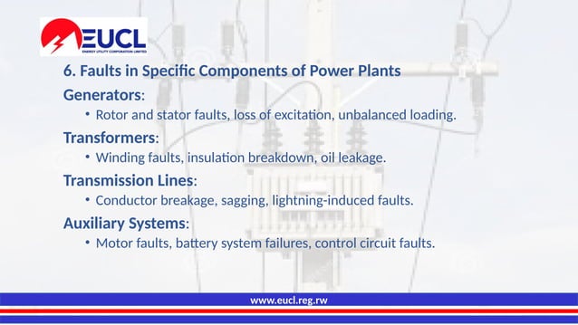 presentation on Types of Faults in Power Plants.pptx