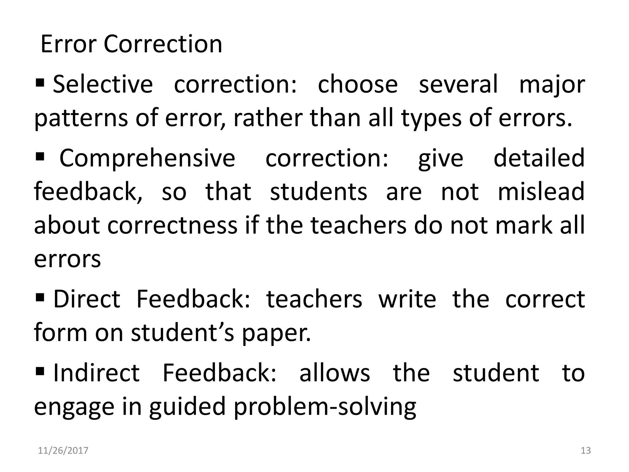 Types of feedback | PPTX