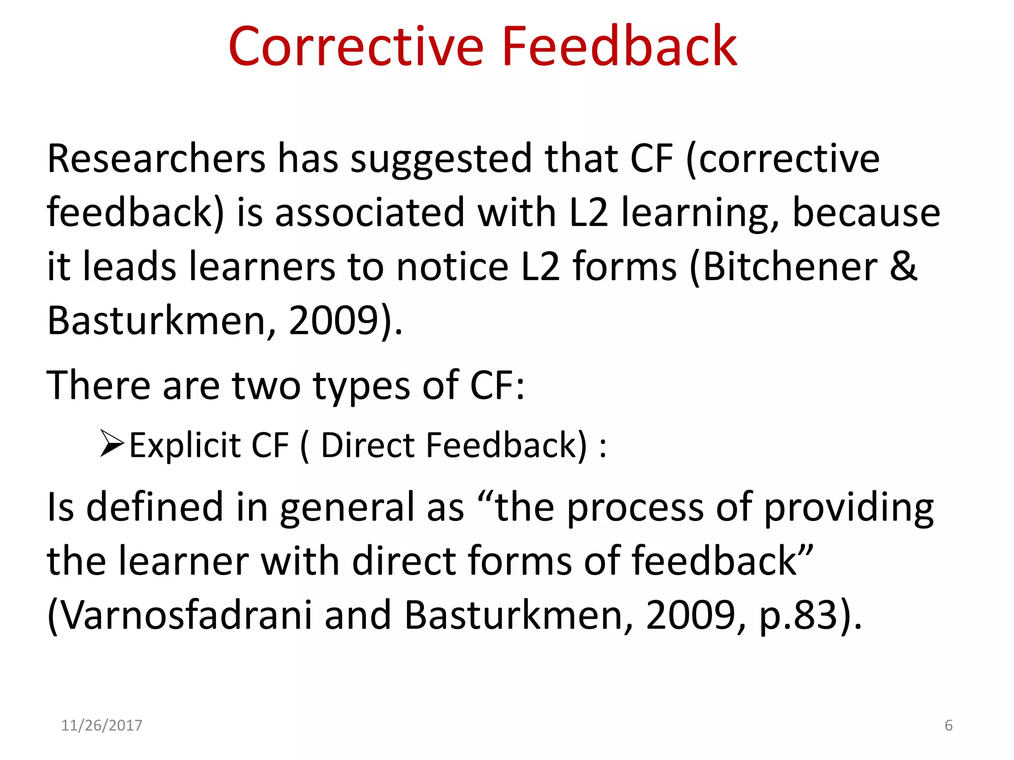 Types of feedback | PPTX