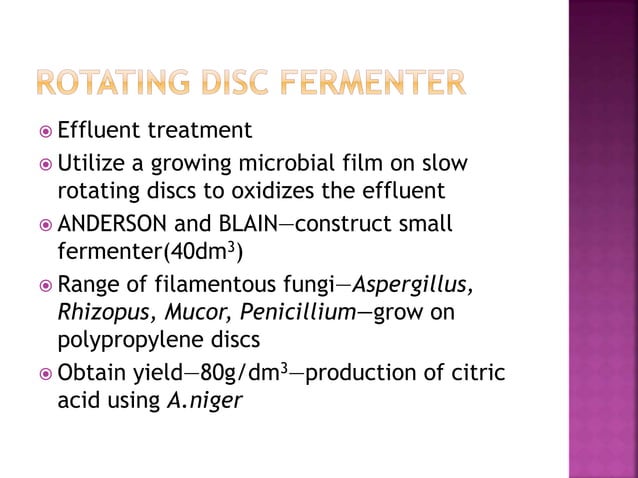 Types of fermenter | PPTX | Chemistry | Science