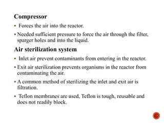Stirred and airlift fermenter | PPTX