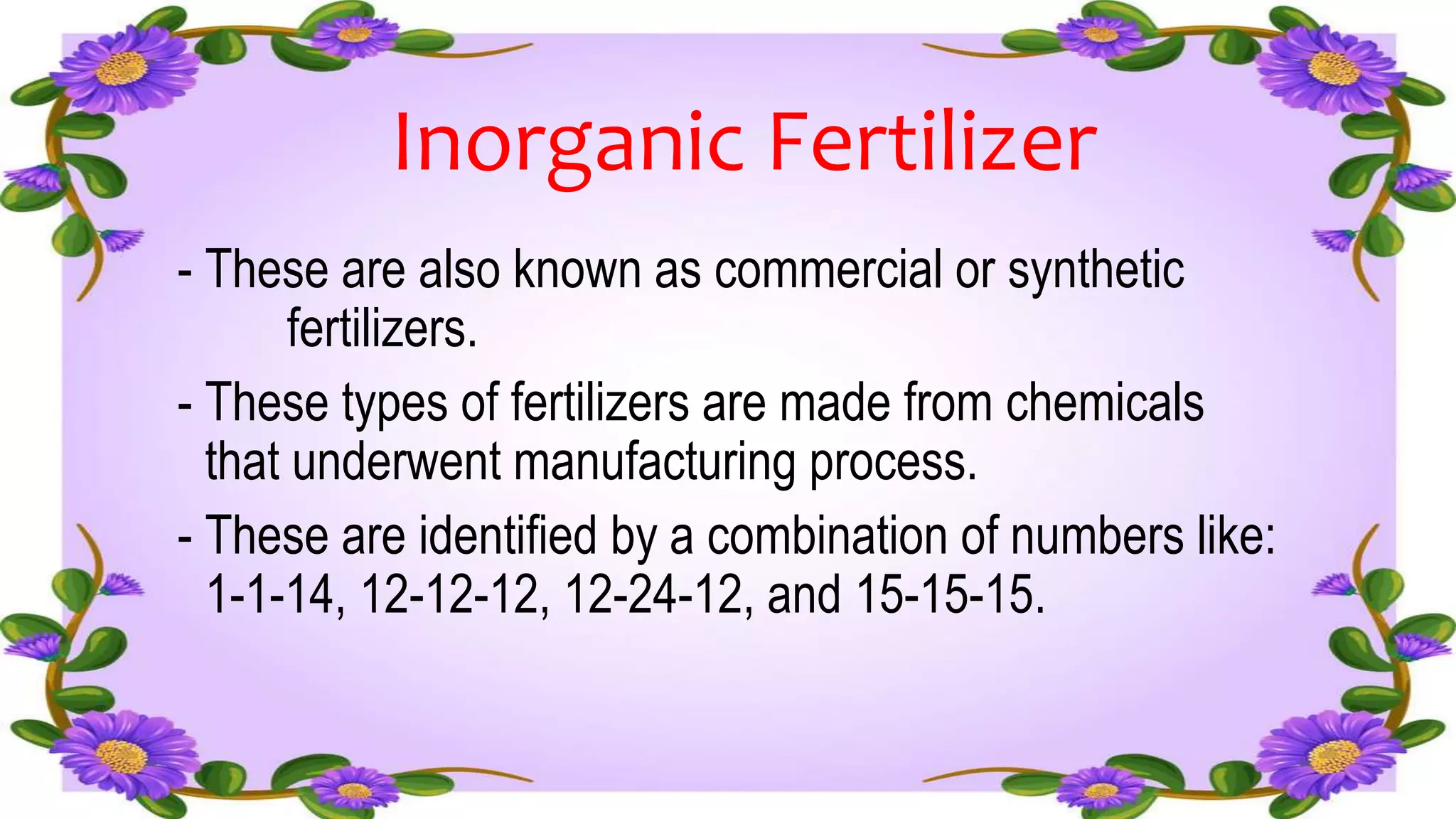Types of fertilizers | PPTX
