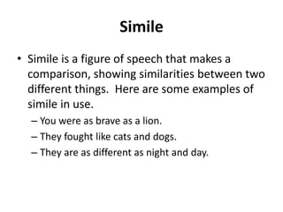 Types of figures of speech | PPTX