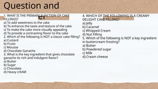 grade 10 types of filling bread and pastry production | PPTX