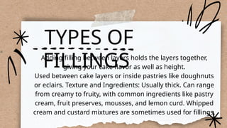 grade 10 types of filling bread and pastry production | PPTX