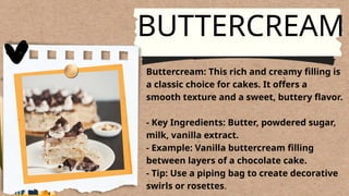 grade 10 types of filling bread and pastry production | PPTX