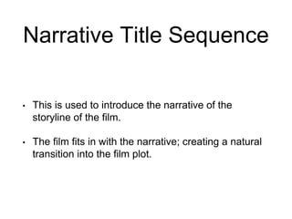 Types of film openings | PPT