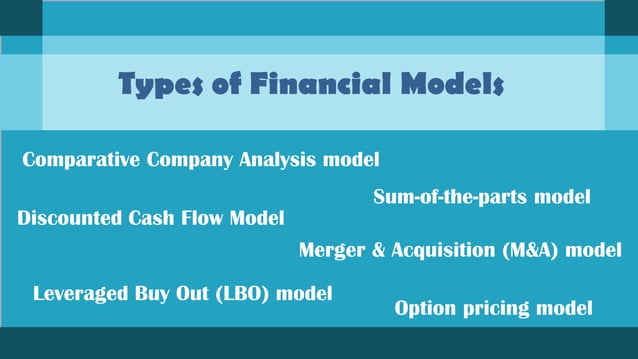 Types of Financial Model - Financial Modeling by EduCBA | PDF