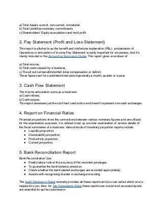 Types of financial reports