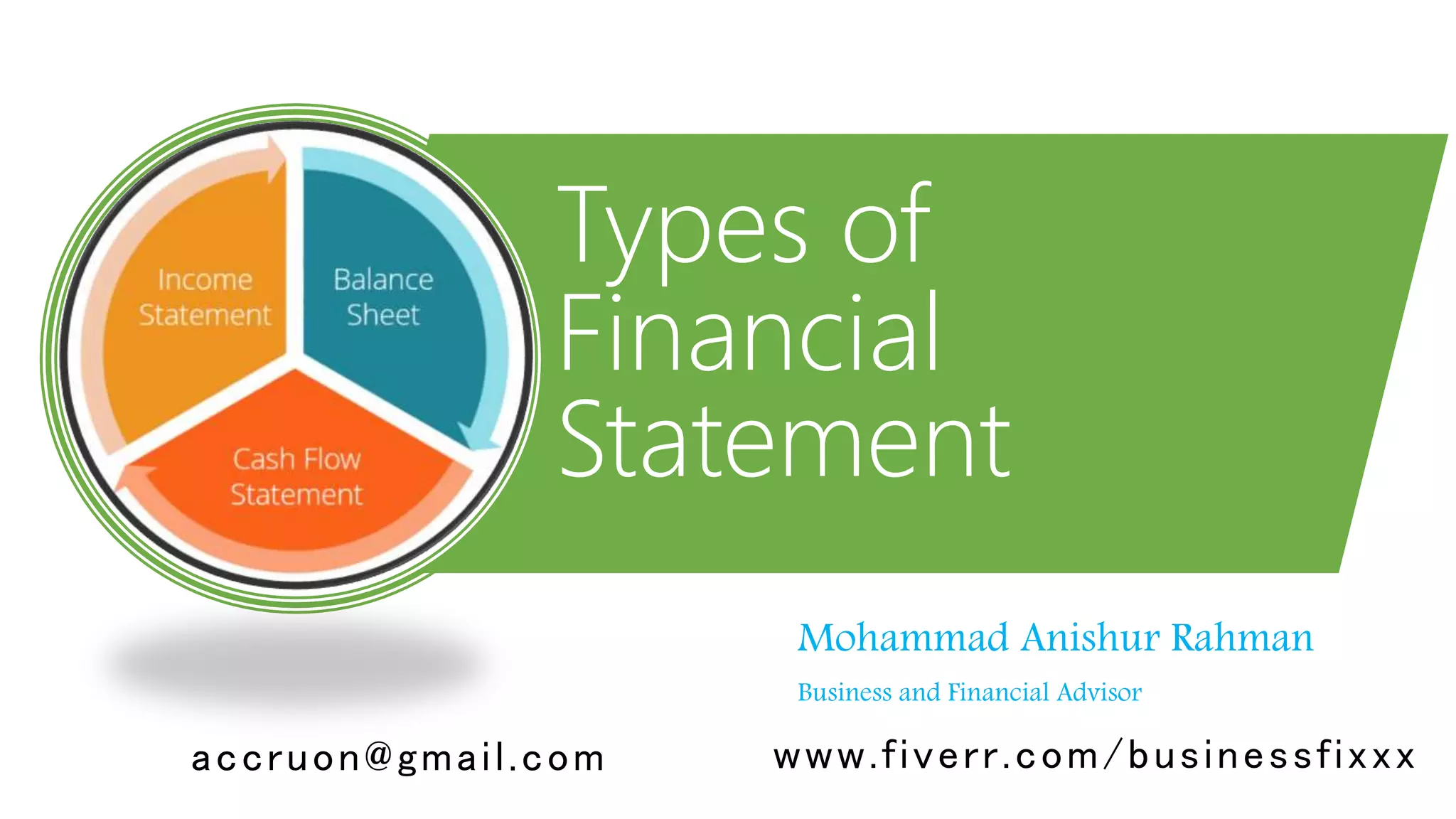 Types of financial statement | PPTX