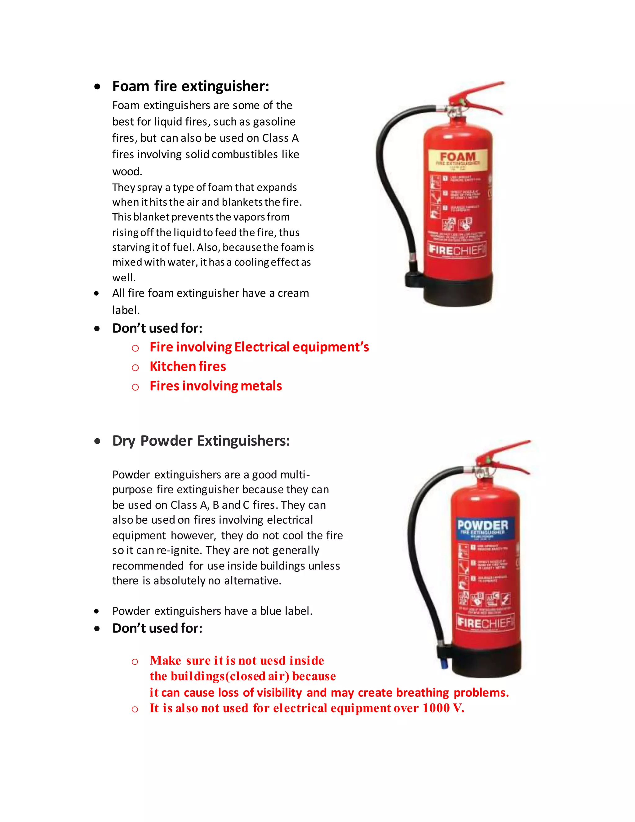 Types of fire | DOCX