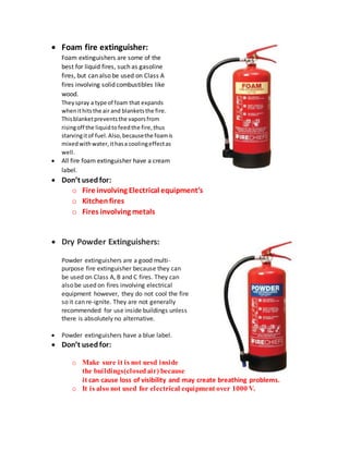 Types of fire | DOCX