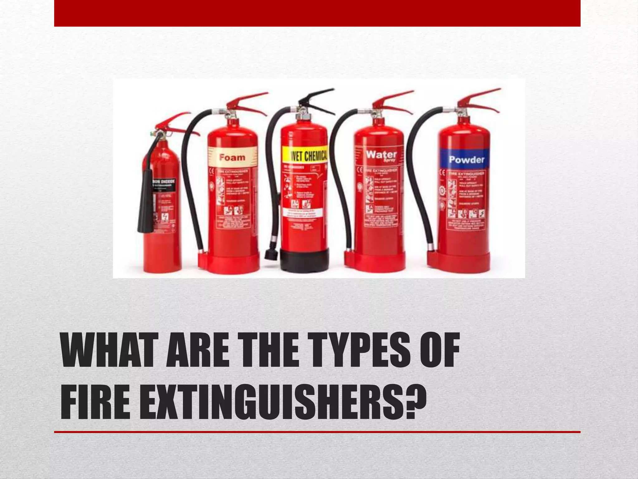 Classes of fire and how to extinguish them | PPTX