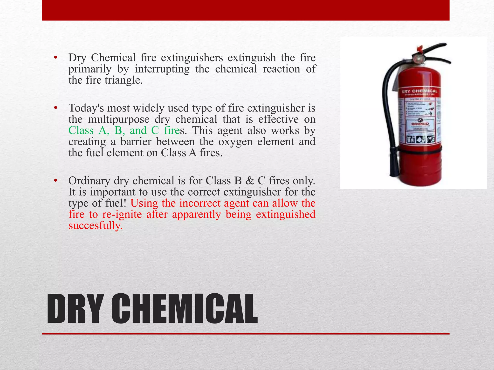 Classes of fire and how to extinguish them | PPTX