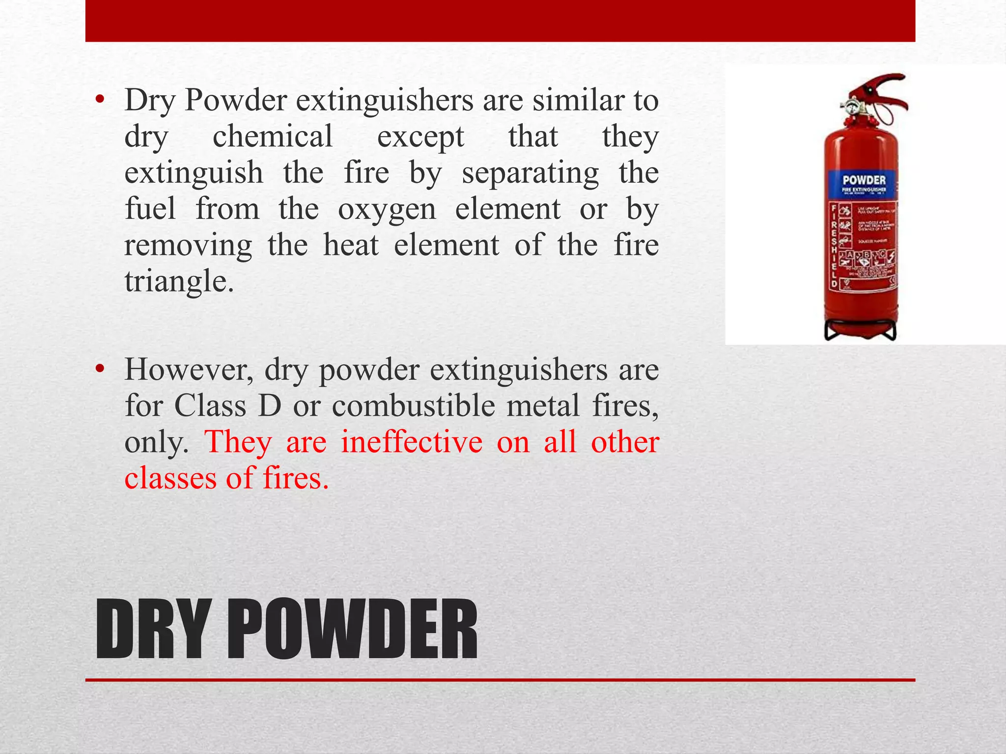Classes of fire and how to extinguish them | PPTX