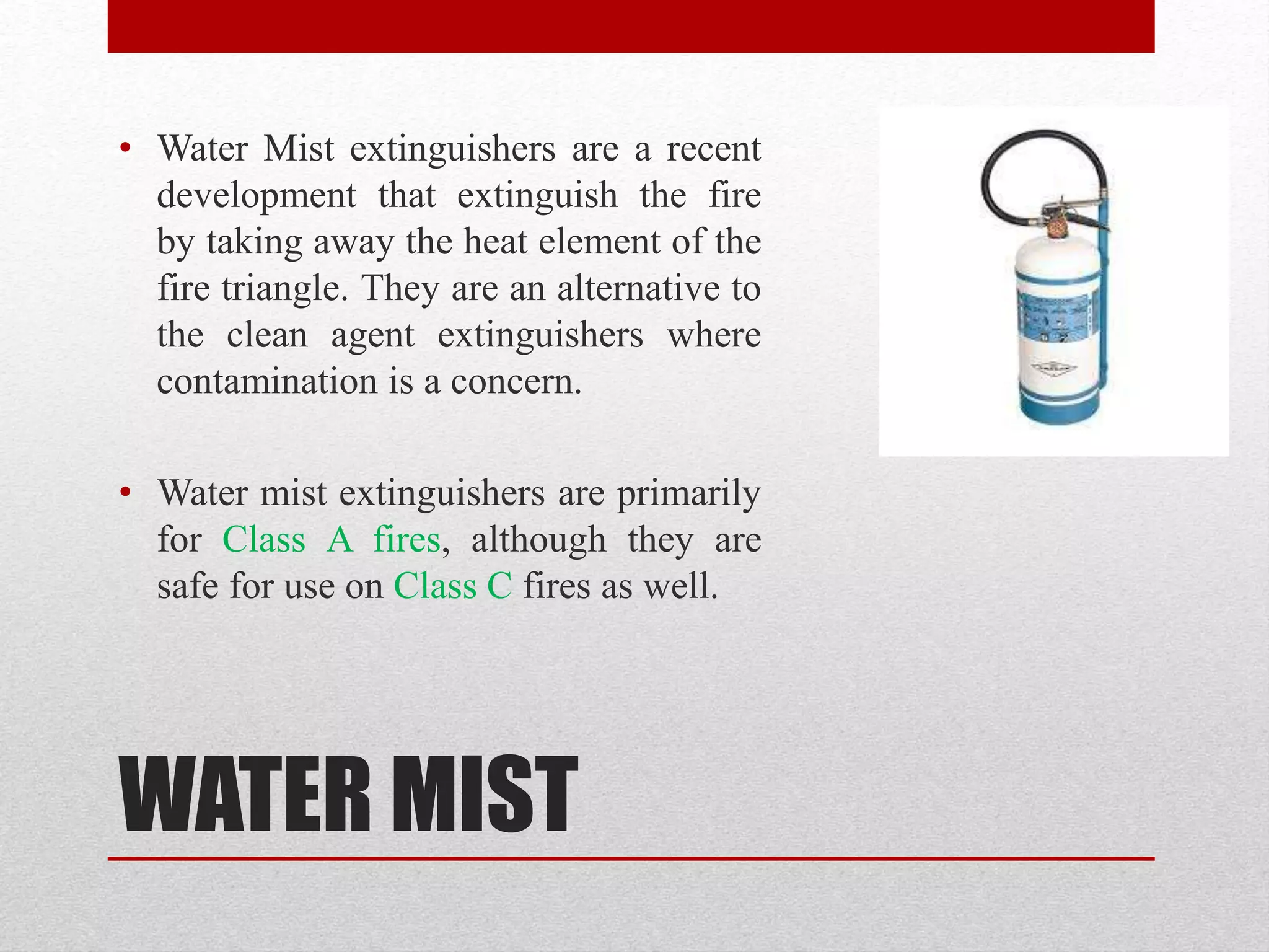 Classes of fire and how to extinguish them | PPTX