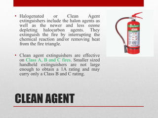 Classes of fire and how to extinguish them | PPTX