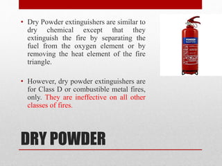 Classes of fire and how to extinguish them | PPTX