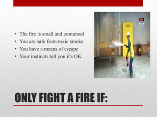 Classes of fire and how to extinguish them | PPTX