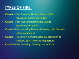 Types of fire extinguishers & critical hazards management 1 | PPTX