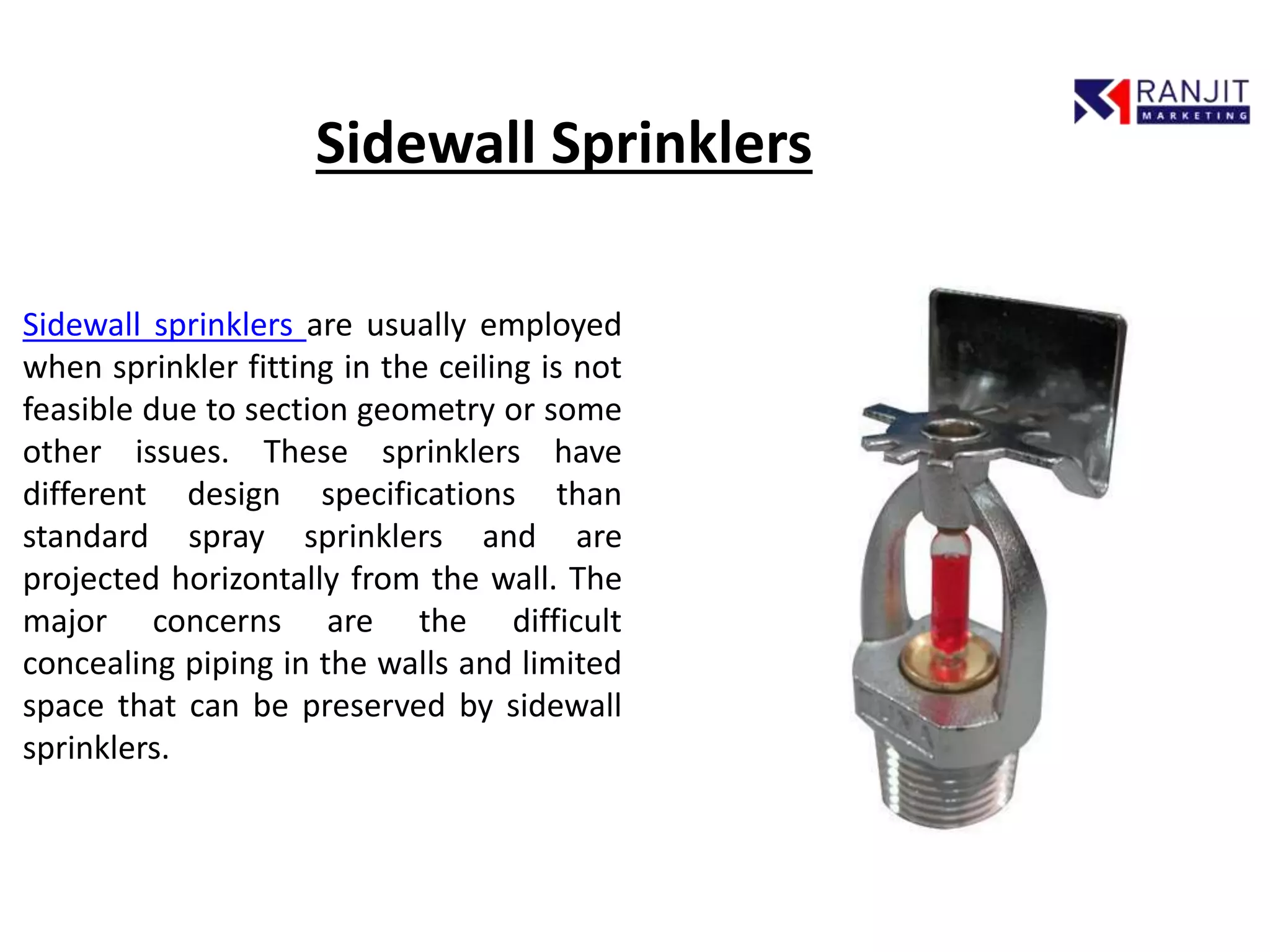 Types of fire sprinkler heads | PPTX