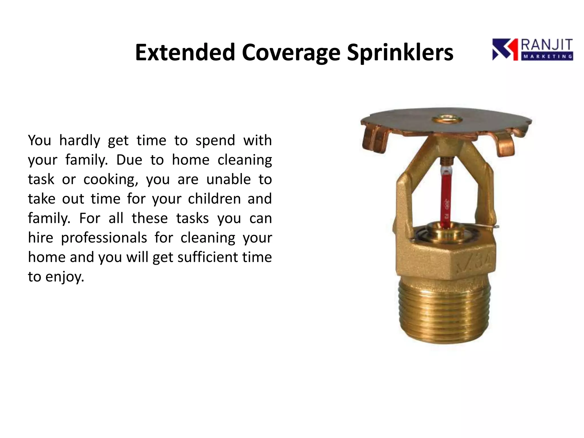 Types of fire sprinkler heads | PPTX