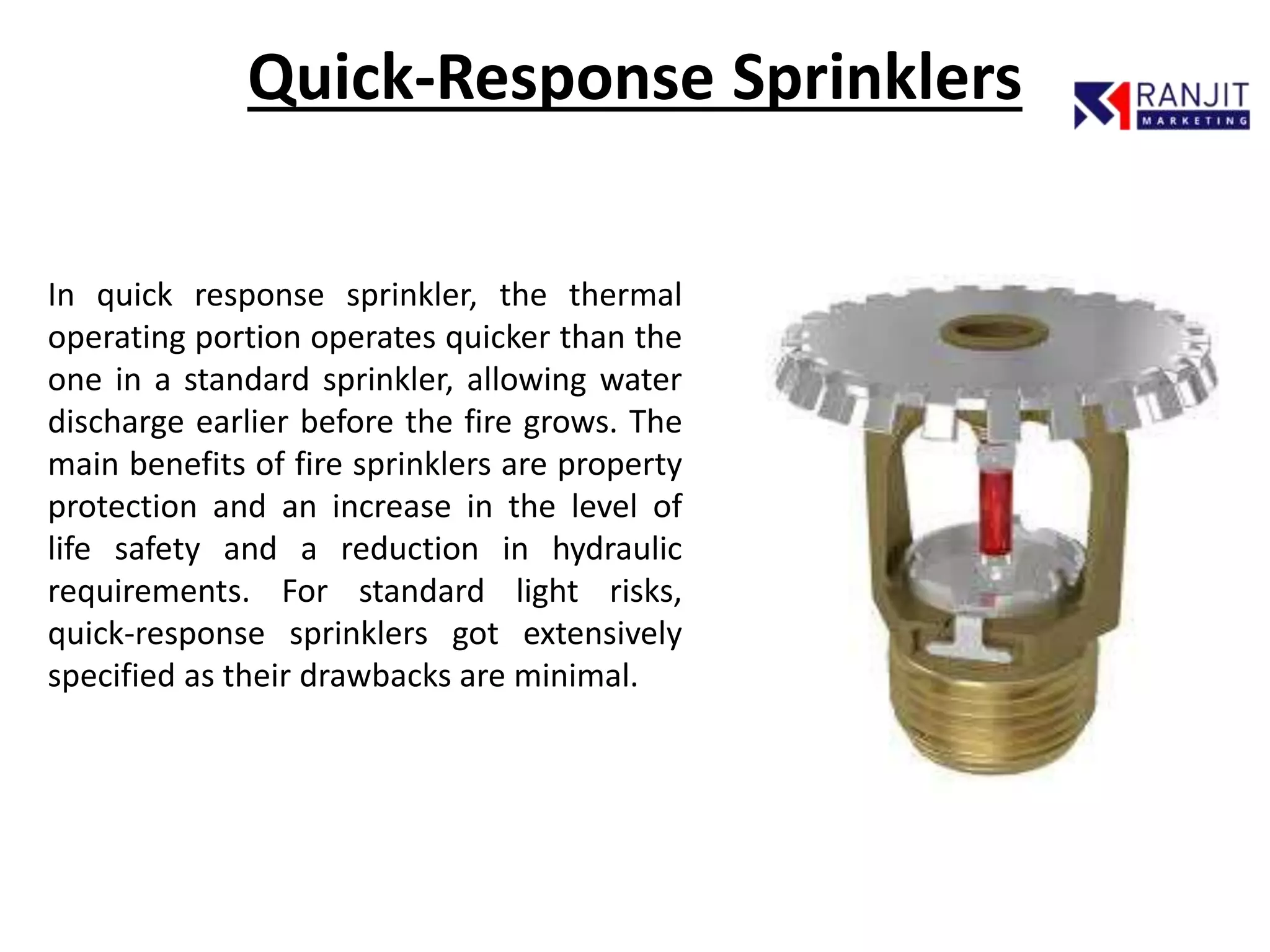 Types of fire sprinkler heads | PPTX