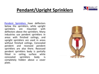 Types of fire sprinkler heads | PPTX