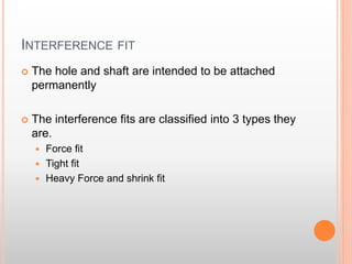 Types of fits | PPTX | Auto Parts | Automotive