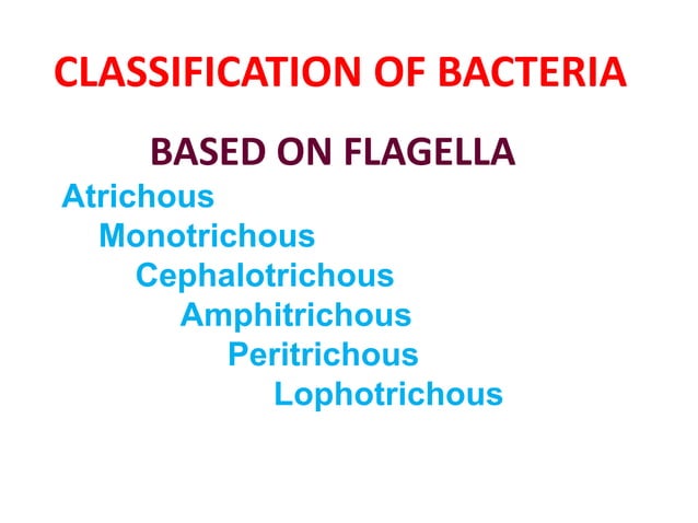 Types of flagella | PPTX | Biological Sciences | Science
