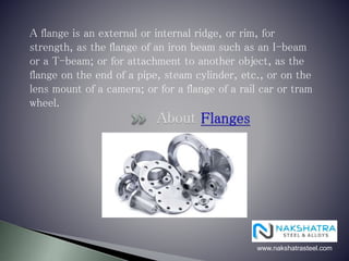 Types of flanges | PPTX
