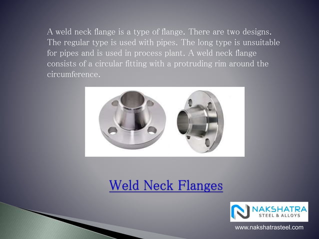 Types of flanges | PPTX