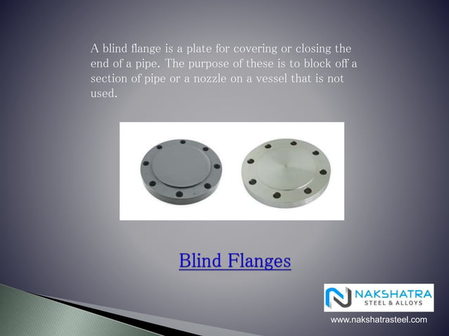 Types of flanges | PPTX