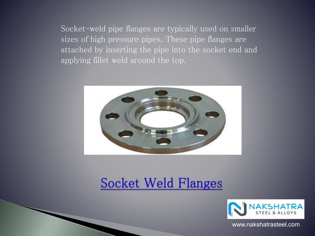 Types of flanges | PPTX