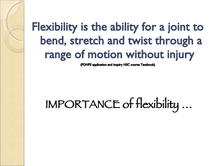 Types Of Flexibility Training