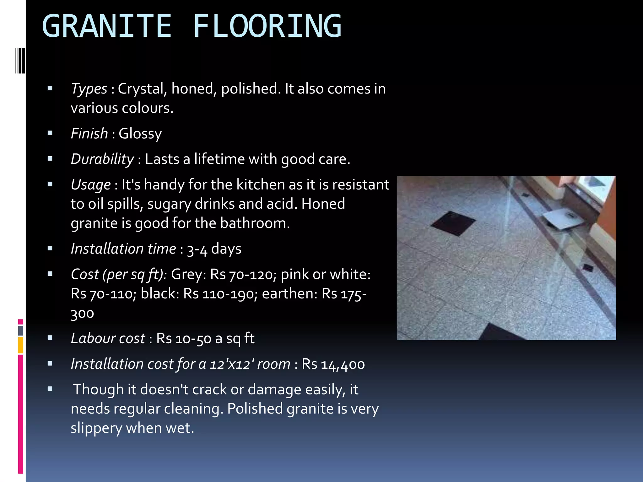Types of floor finishes | PPTX